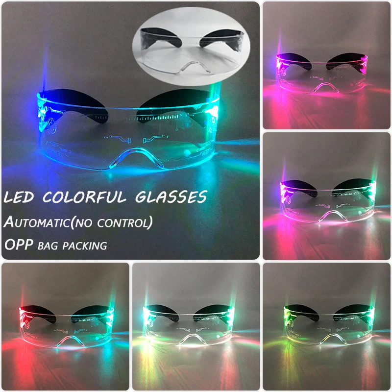 Colorful-Glasses-Glow-Party-Costume-Decorative-LED-Light-Up-Glasses-For ...