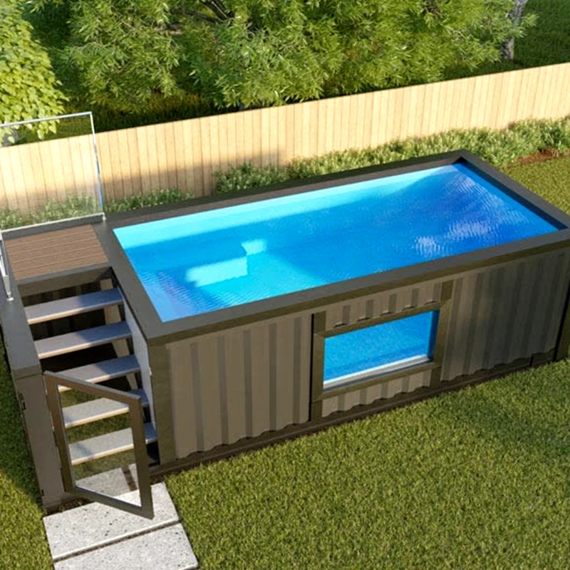 Portable-Prefab-15Ft-20-Feet-Container-Pools-Ready-Made-Steel-Frame ...