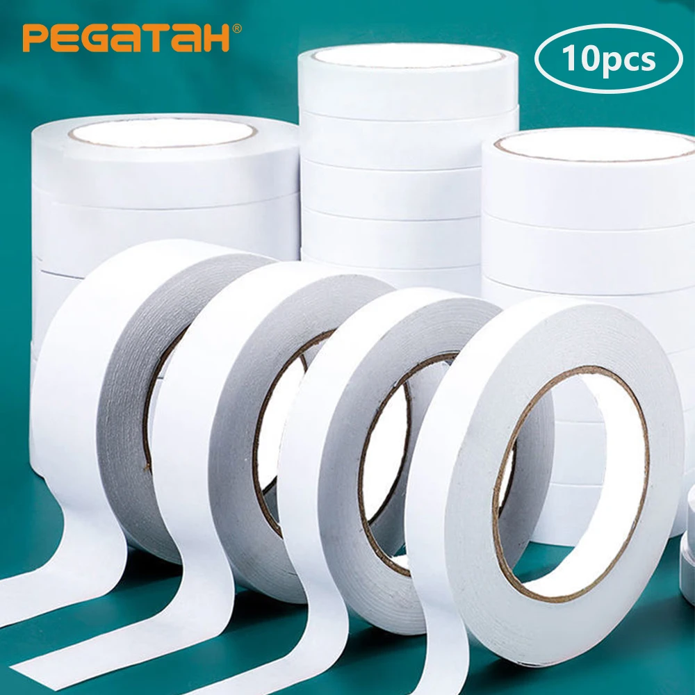 10pcs-8M-Super-Strong-Double-Faced-Adhesive-Tape-Arts-Crafts-Double ...