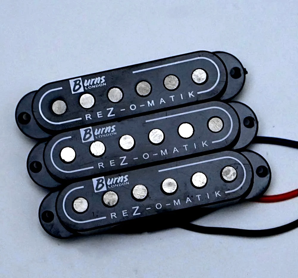 1 Set ( 3 Pieces ) Burns REZ-O-MATIK Single Alnico Pickups for ST ...