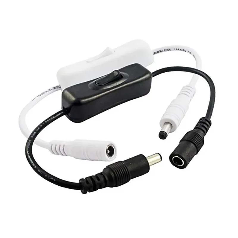 DC-12V-Power-Cable-Switch-Male-Female-2-1mm-5-5mm-Connector-Wire-On-Off ...