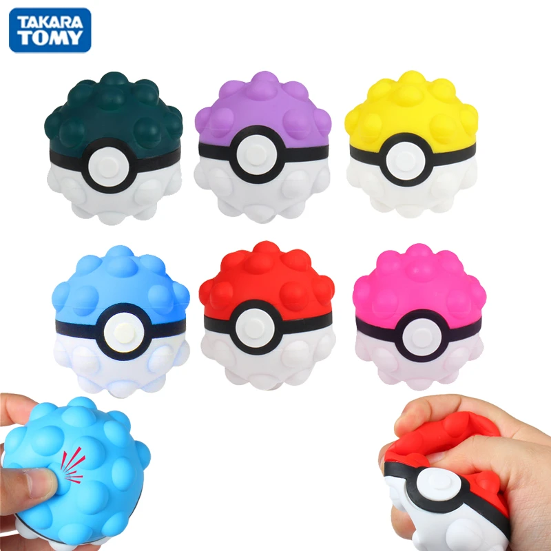 Pokemon Pokeball Pop It Fidget Toy for Kids Aldult Anime Kawaii 3d ...