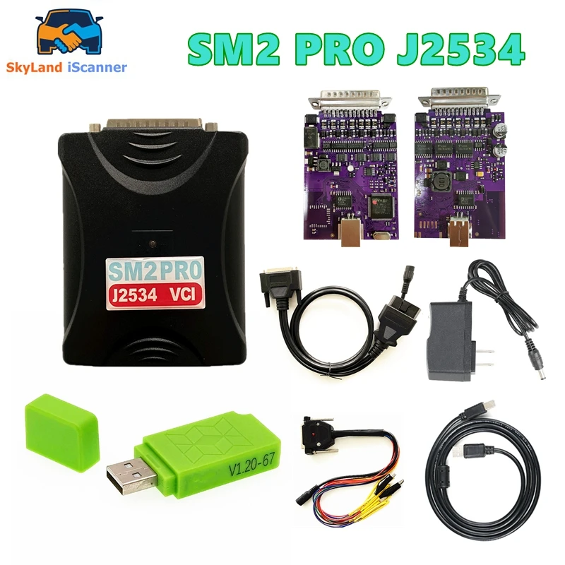 V2.21.21 최신 SM2 Pro J2534 VCI 12V/24V ECU 프로그래머 67 모듈 읽기 및 쓰기 ...