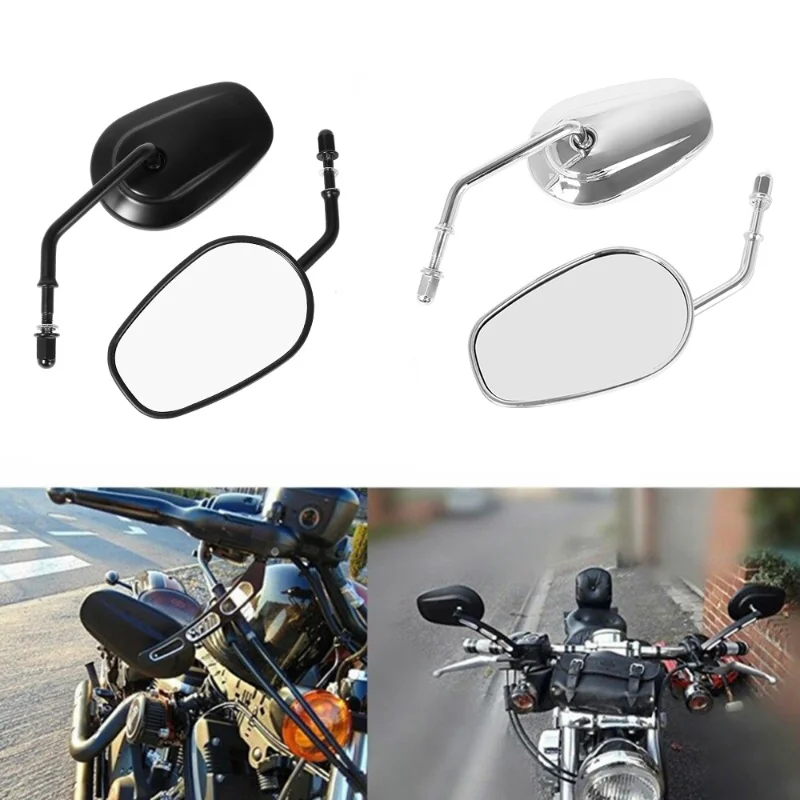 For-Harley-Rearview-Mirror-883-Left-Right-Pair-Retro-Rearview-Mirror ...