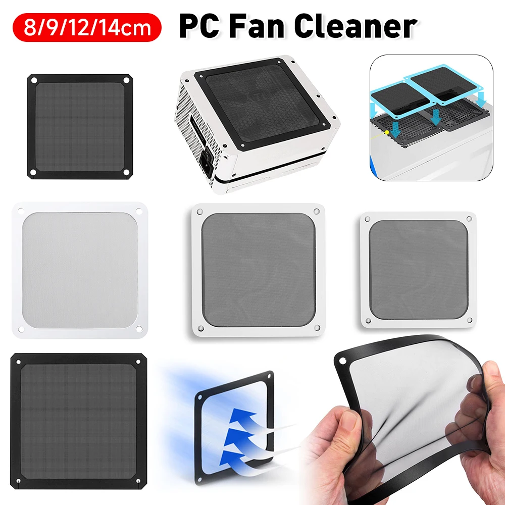 8-14cm-Magnetic-Frame-Dust-Filter-Dustproof-Mesh-Cover-Net-Guard-with ...