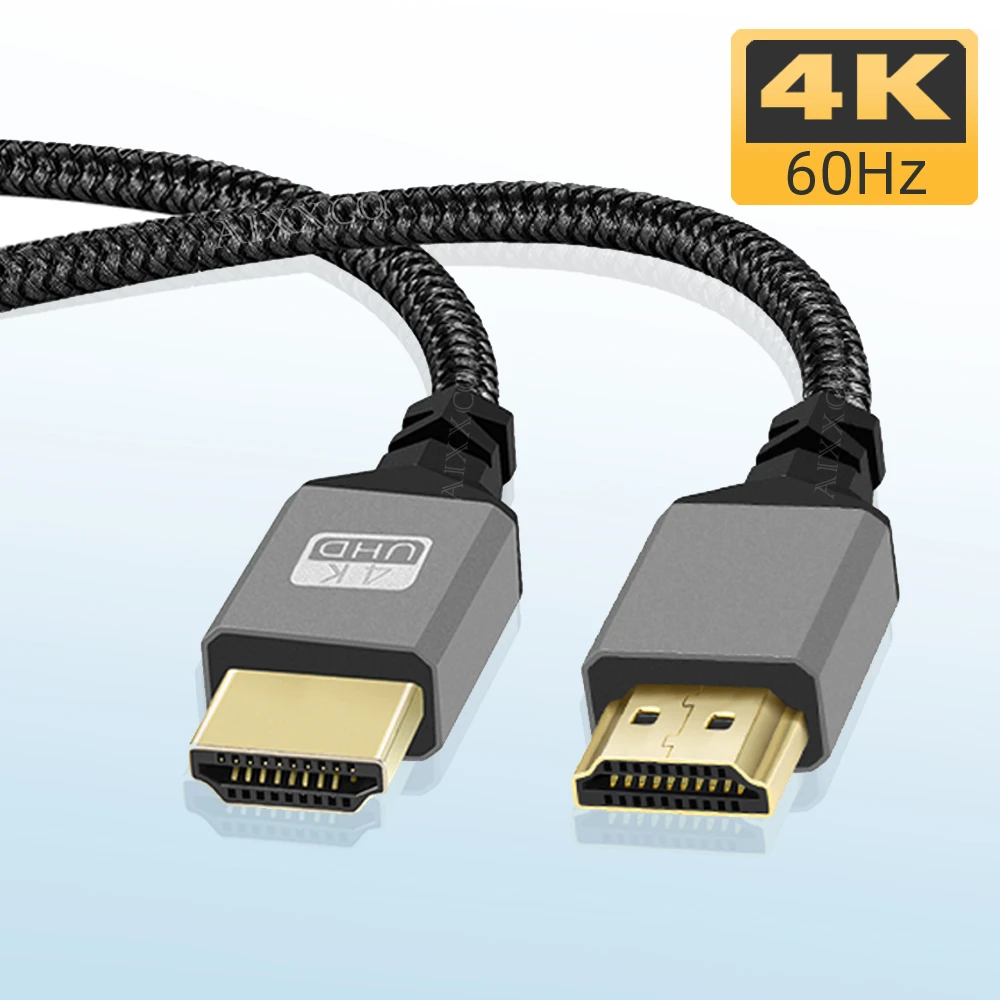 HDMI Cable HDMI 2.0 Wire 4K 60Hz for Xiaomi Xbox PS5 PS4 Laptops HDMI ...