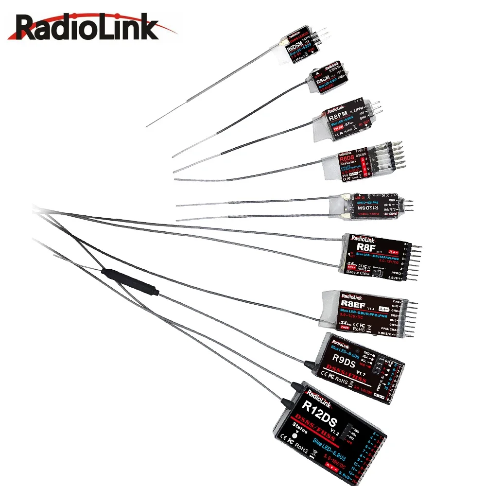 Radiolink-R12DSM-R12DS-R9DS-R6DSM-R6DS-Rc-Receiver-2-4GHZ-6-9-10-11 ...