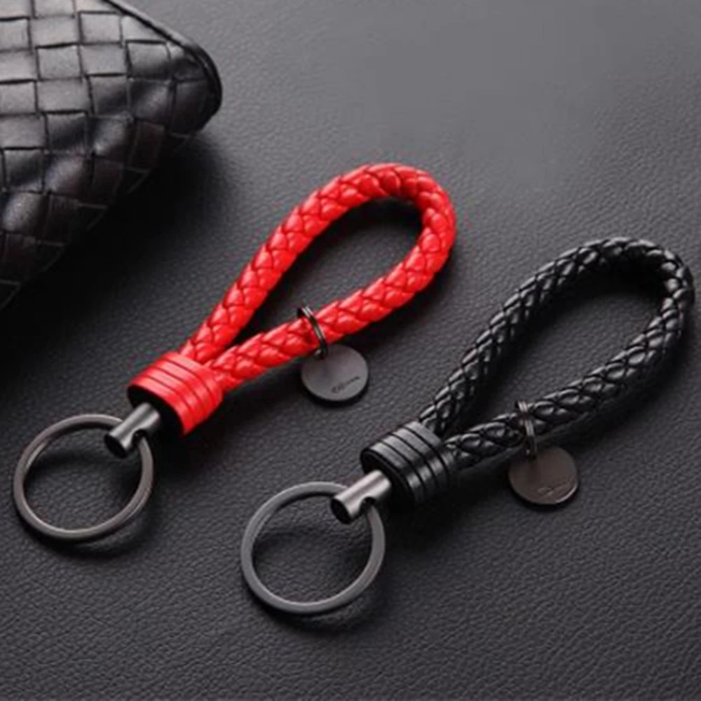 Car Keychain Key Holder Keychain | Car Key Holder Leather Braided - 1 ...