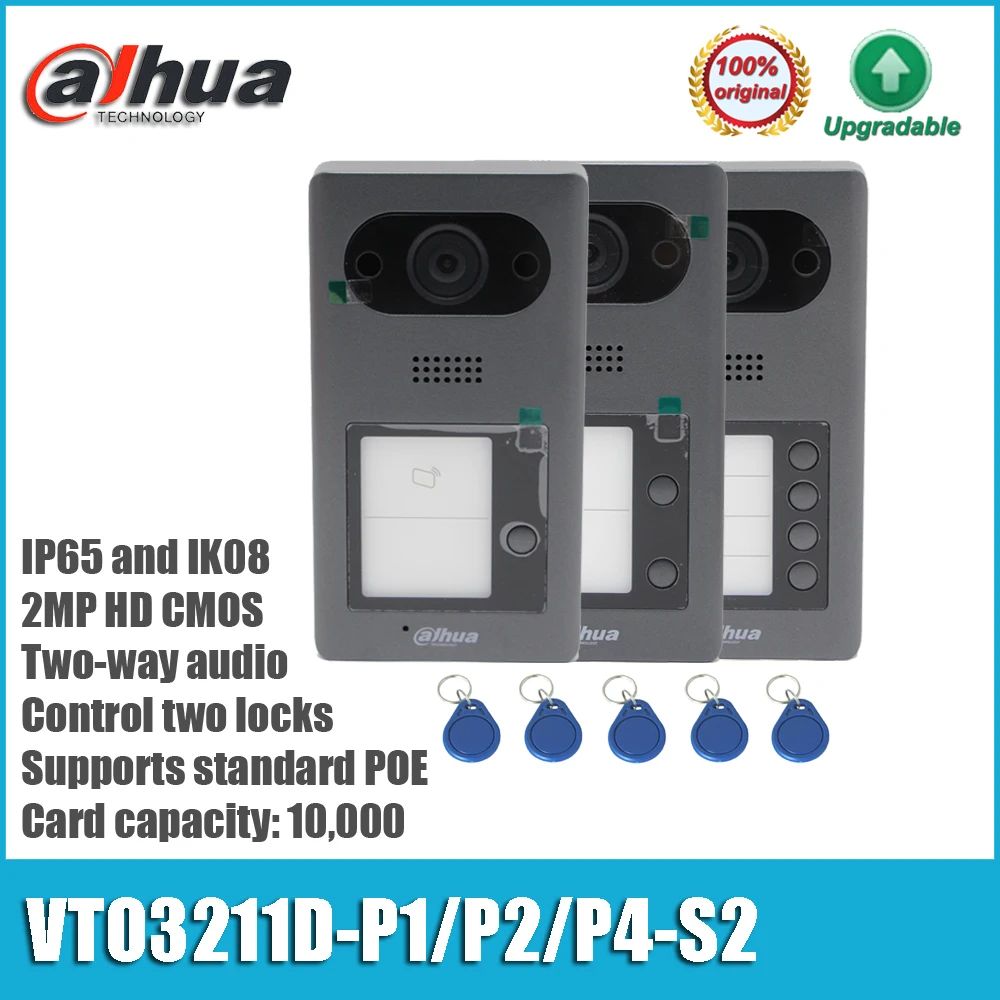 Dahua-Video-Intercom-para-Villa-Door-Station-Campainha-VTO3211D-P1-S2-e ...
