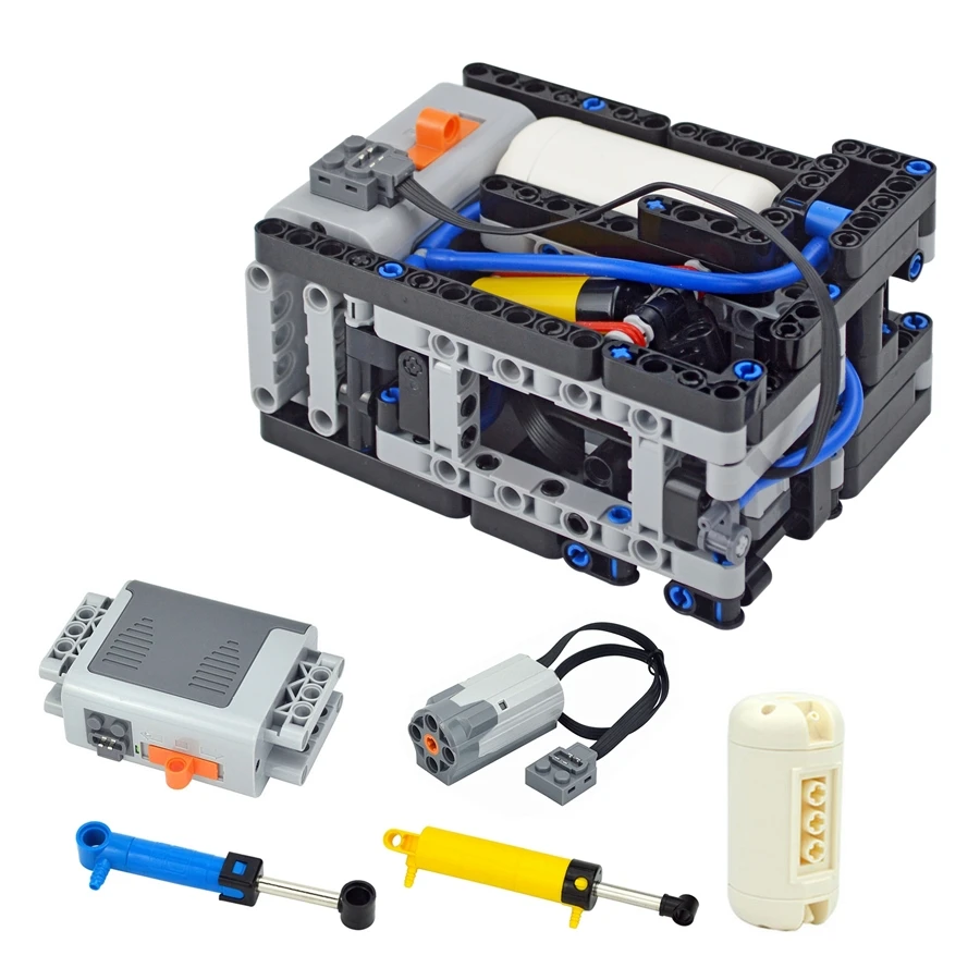 DIY-NEW-Bricks-Technical-Pneumatics-Leduo-Automatic-Electric-Compressor ...