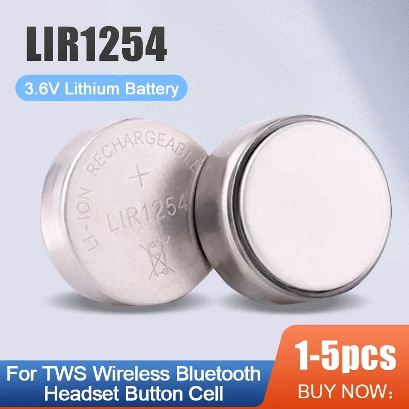 LIR1254-LIR-1254-3-6V-Li-ion-Lithium-Rechargeable-Battery-For-TWS ...