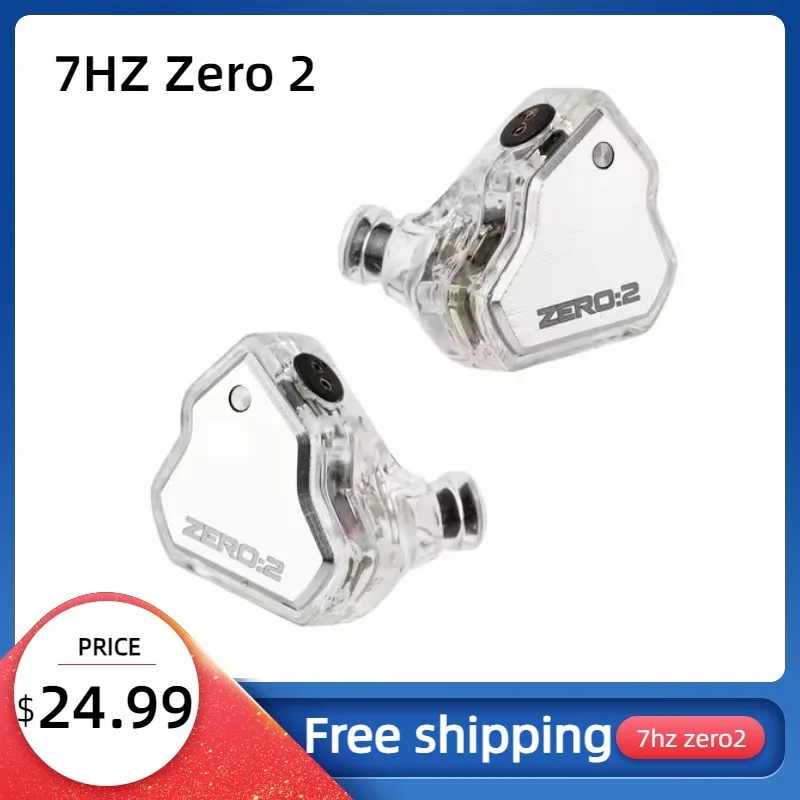 7Hz X Crinacle Zero 2 Updated 10mm Dynamic Driver IEM Wired Earbuds ...