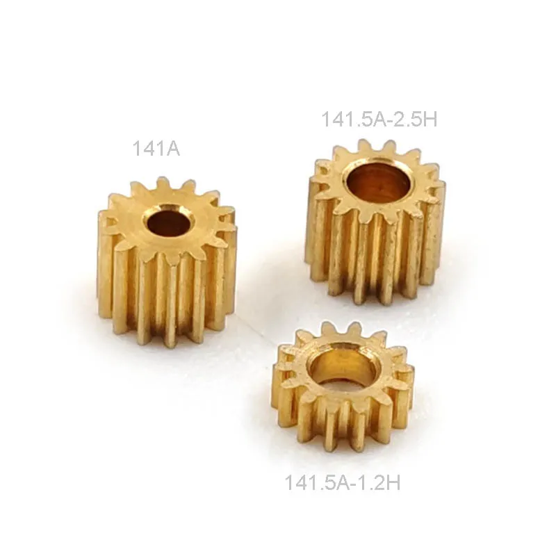 14Z 0.2M brass Pinion 3.2mm Diameter 14 Teeth 1.5mm Hole 1.2mm/ 2.5mm ...
