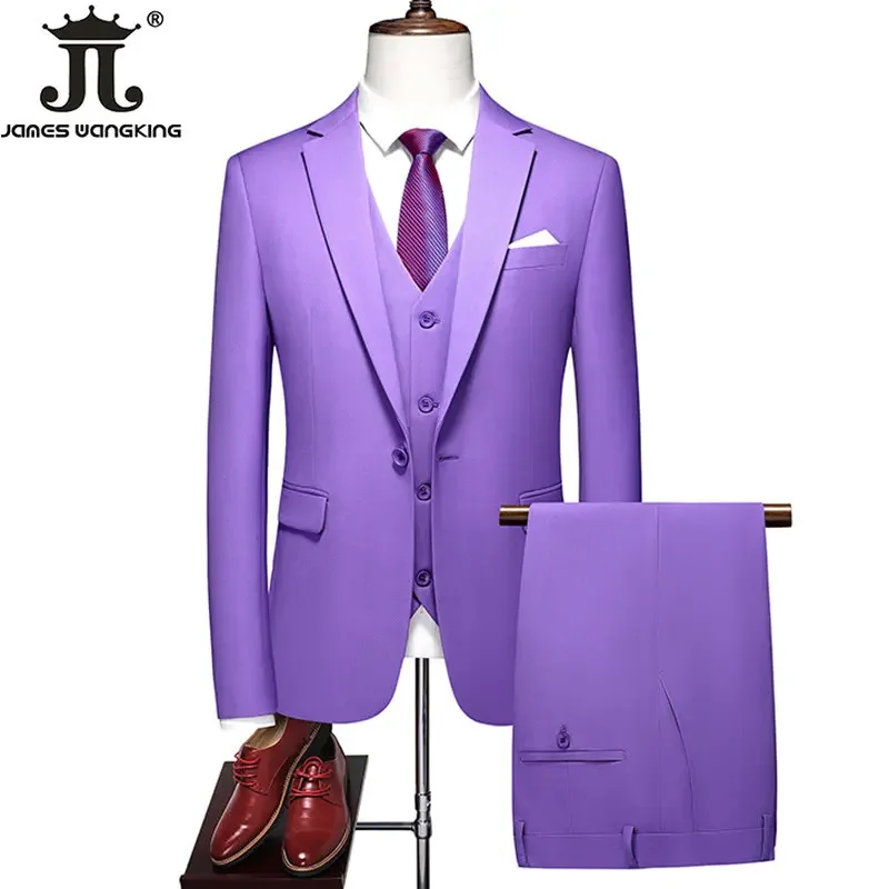 19-Colors-Jacket-Vest-Pants-High-End-Brand-Solid-Color-Office-Business ...