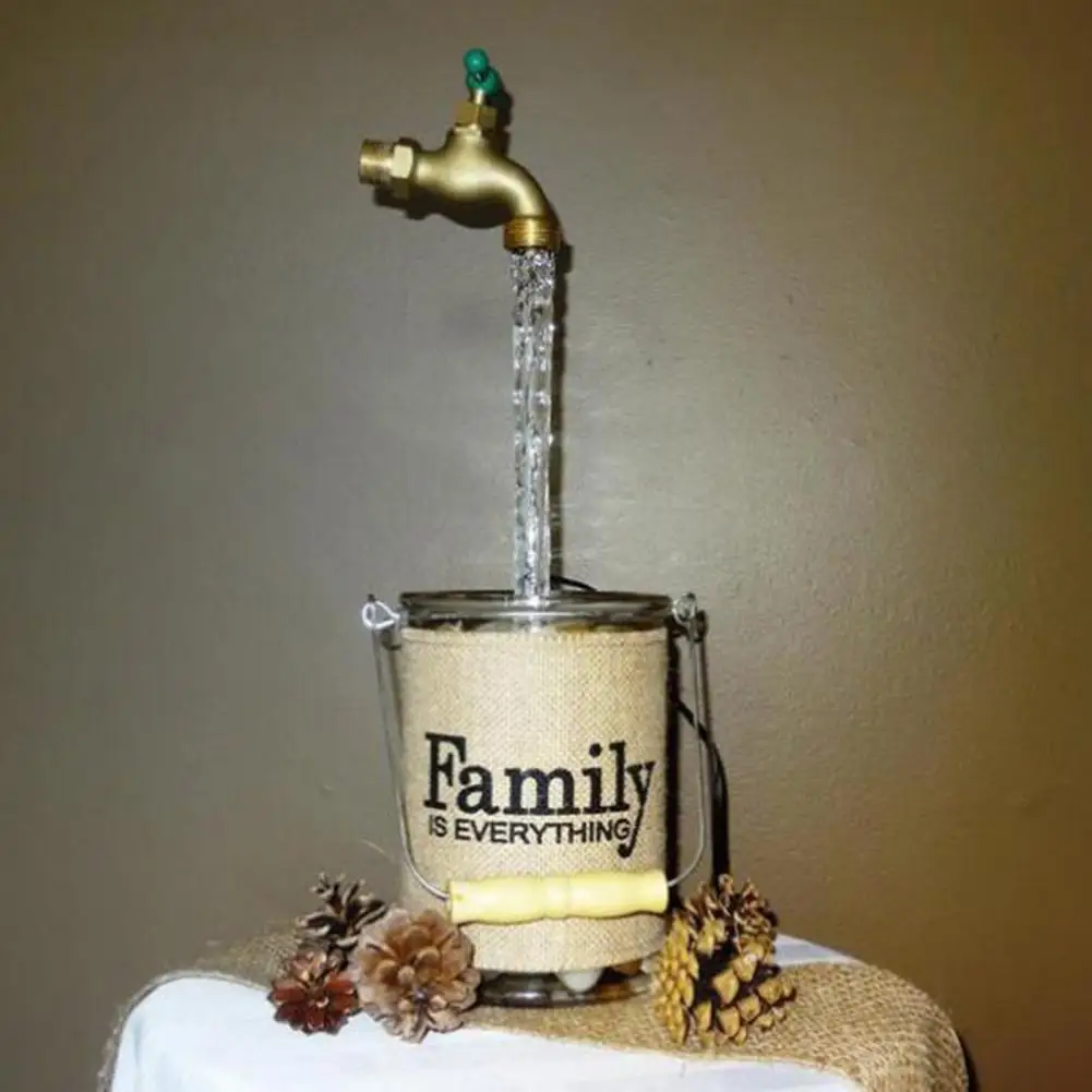 Elegant with Pipe Float Faucet Fountain Flowing Naturally Waterproof ...