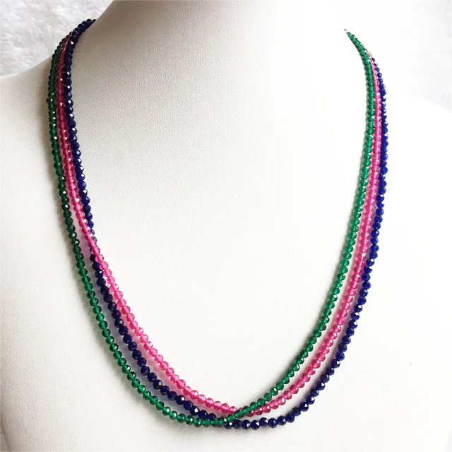 Multicolor Faceted Spinel
