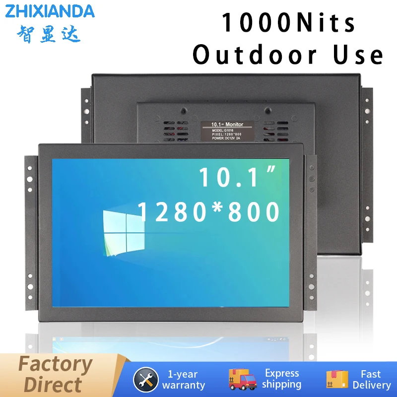 1000-Nits-Open-Frame-Touch-Screen-Monitor-10-1-Inch-Industrial-Display ...