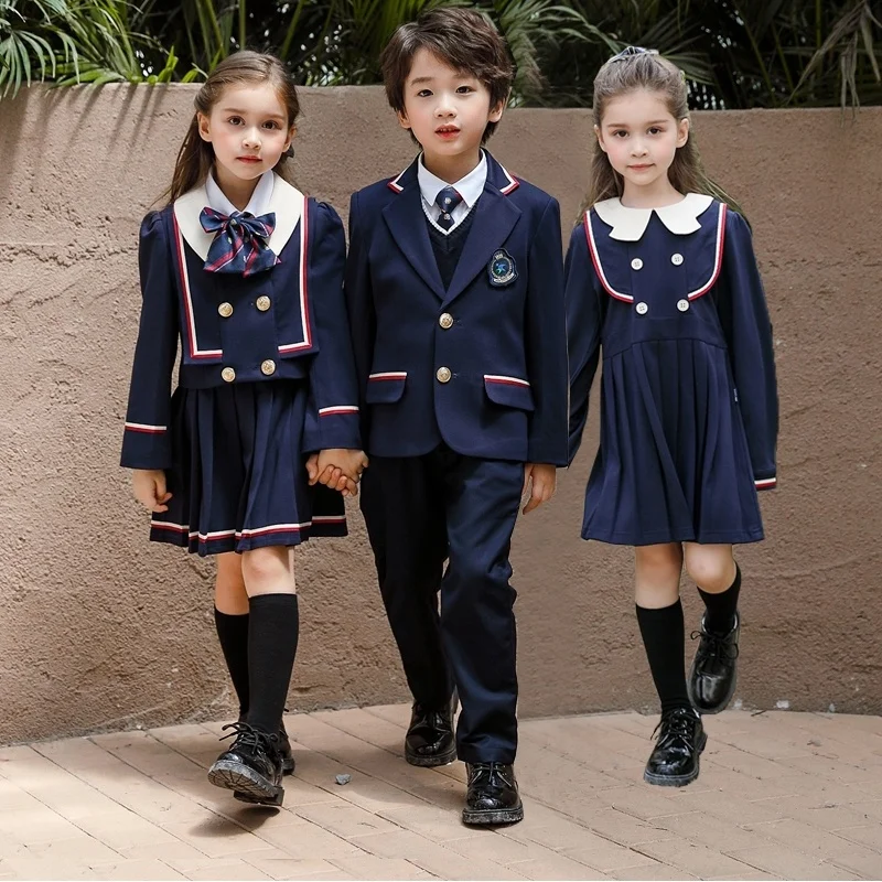Kindergarten-uniforms-spring-and-autumn-clothing-customized-primary ...