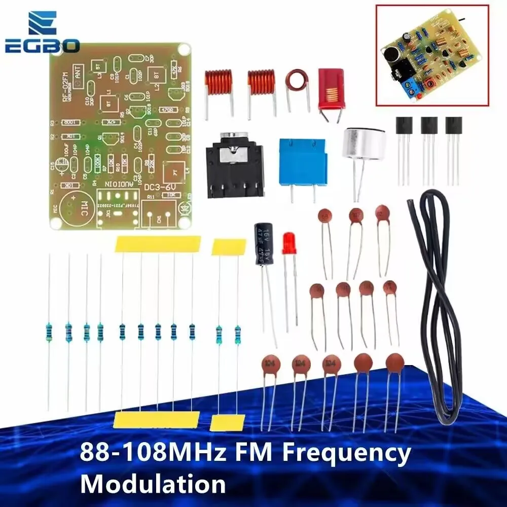 1-5PCS-88-108MHz-FM-Frequency-Modulation-Wireless-Microphone-Module-DIY ...