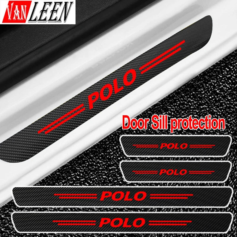 4pcs-Carbon-Fiber-Car-Body-Door-Sill-Protector-Decals-Sticker-For-VW ...