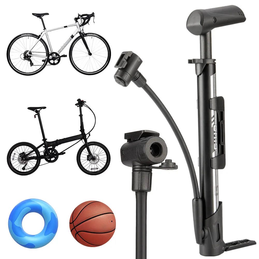 140PSI Bicycle Pump Schrader Presta Valve Handheld Bike Pump Portable ...