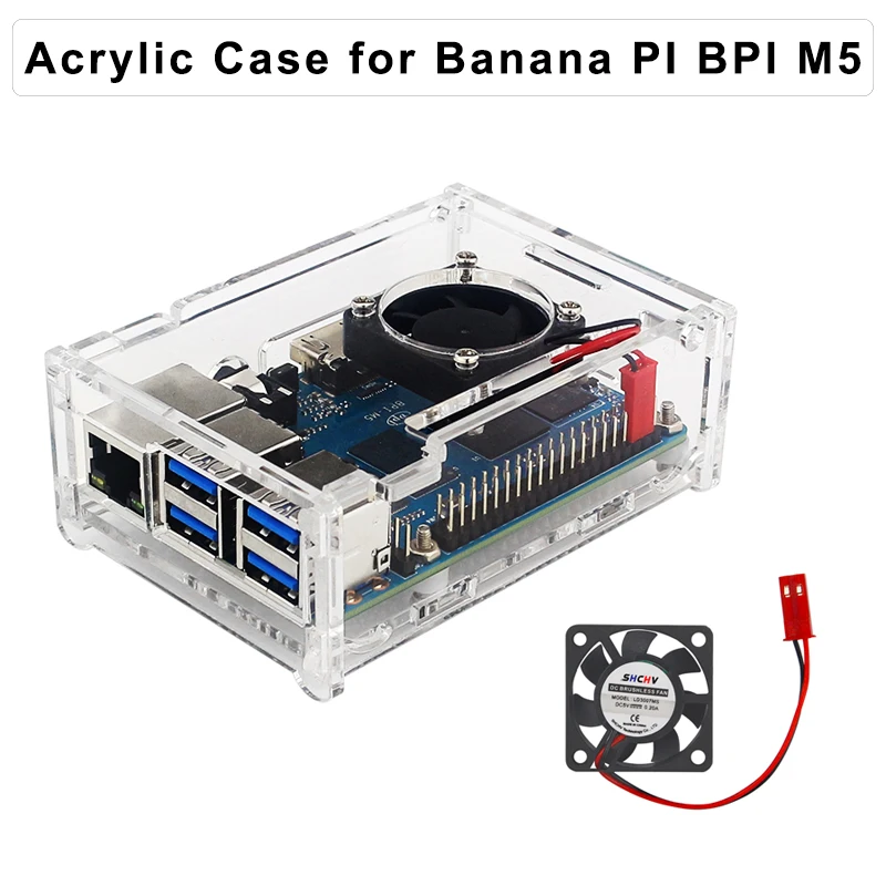 Banana-PI-BPI-M5-Case-Acrylic-Case-Box-BPI-M5-Clear-Shell-Protection ...
