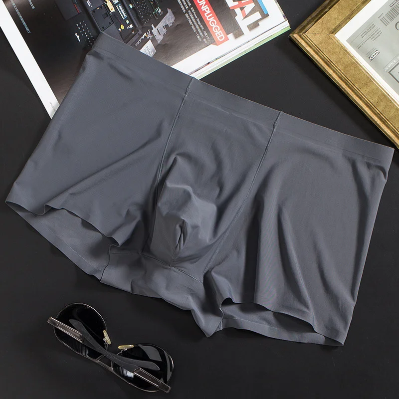 Comfortable-Seamless-Ice-Silk-Underwear-Men-Seamless-Men-s-Boxers ...