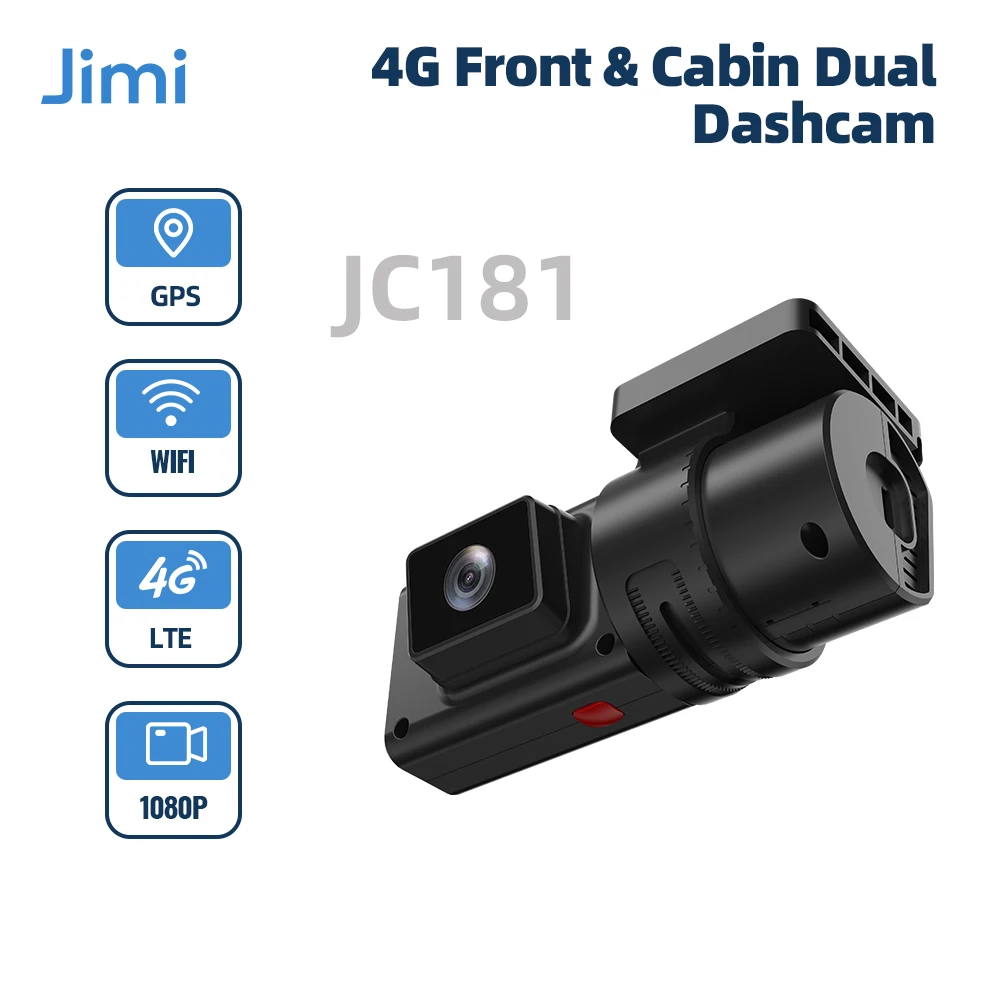 Jimi JC181 Mini 4G Car Camera With Live Stream Dual Cameras GPS Tracking Wifi Hotspot Multiple ...
