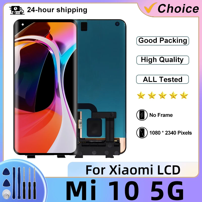 AMOLED-For-Xiaomi-Mi10-5G-LCD-Display-M2001J2G-M2001J1G-Display ...