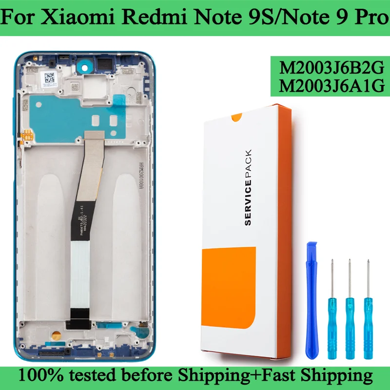 M2003J6B2G M2003J6A1G Original Display For Xiaomi Redmi Note 9 Pro LCD ...