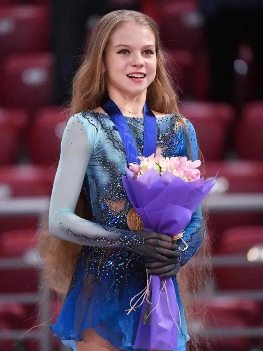 Customized Ice Skating Dresses Women's Rhythmic Gymnastics Sportswear ...