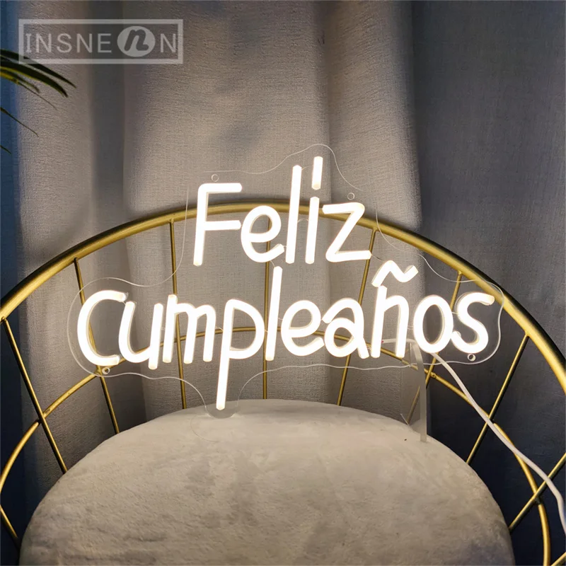 Sinal-de-Neon-LED-Acr-lico-para-Parede-do-Quarto-Luz-Est-tica-Feliz ...