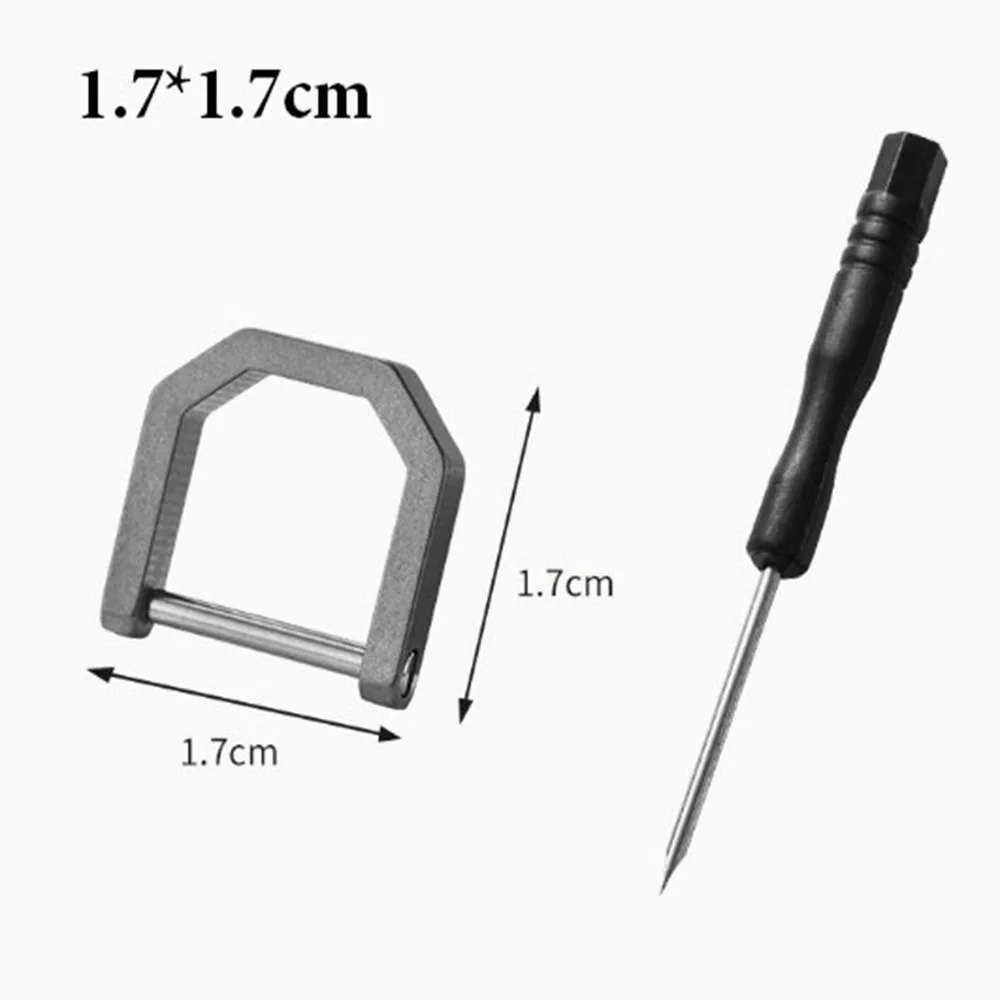 Portable Titanium Horseshoe Buckles Multifunctional Mini D Bow Staples ...