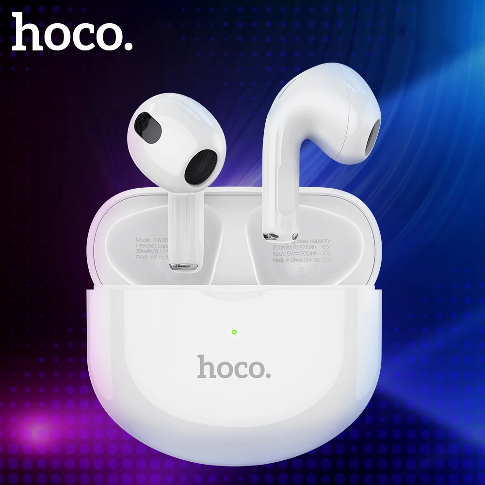 HOCO TWS Earphones Wireless Headphones with Mic Touch Control Bluetooth ...