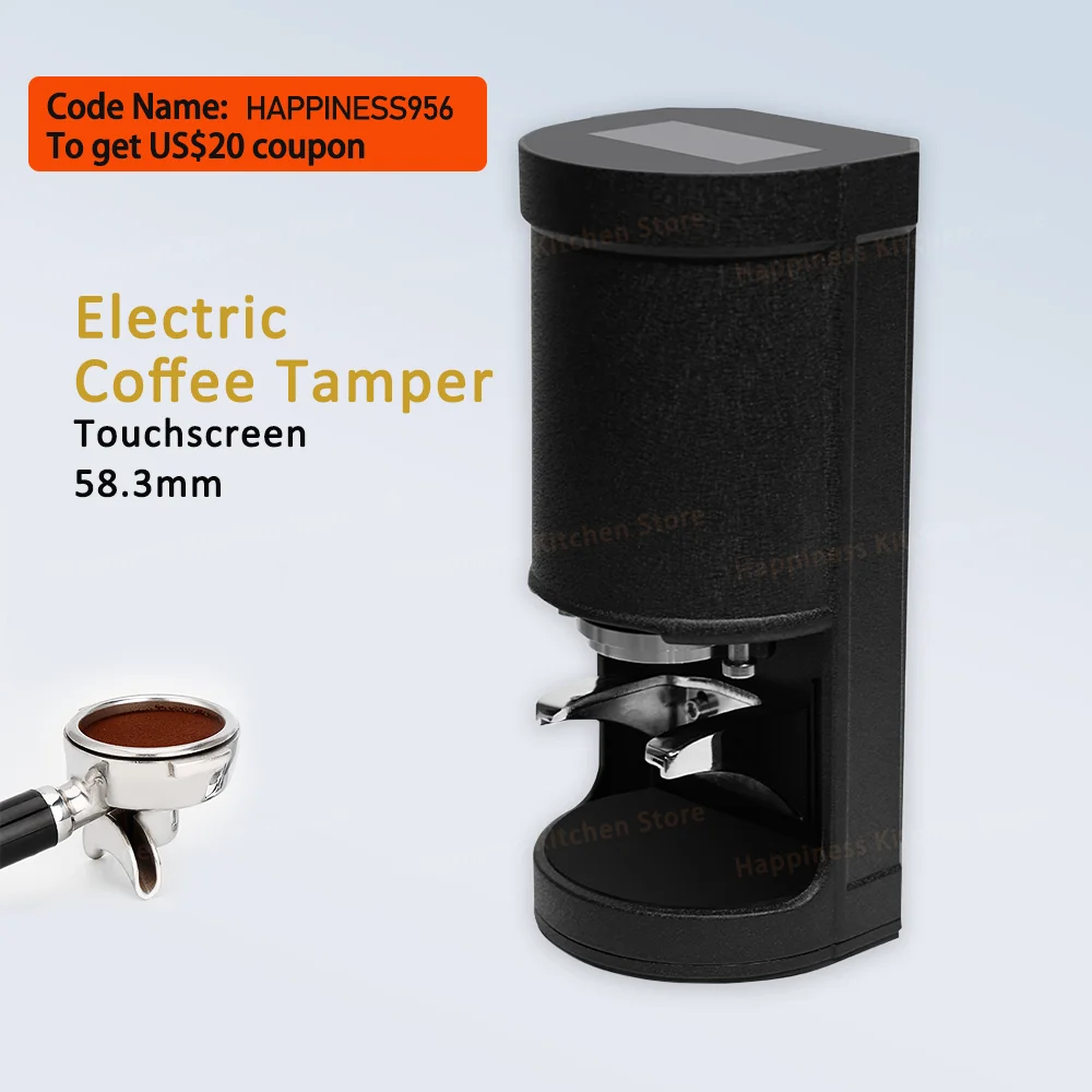 58mm-Automatic-Coffee-Tamper-Machine-Touchscreen-Electric-Espresso ...