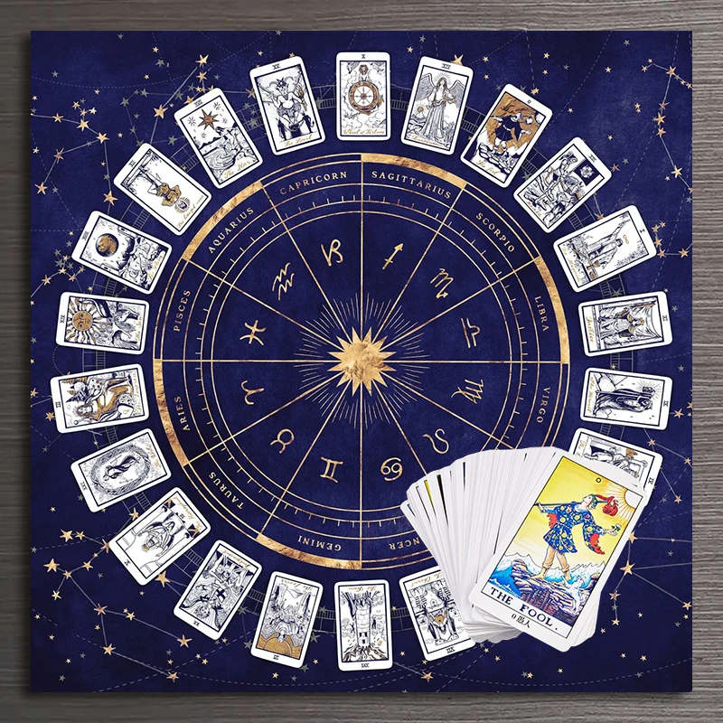 Zodiac-Astrology-Chart-Spread-Tarot-Reading-Table-Cloth-Witches ...