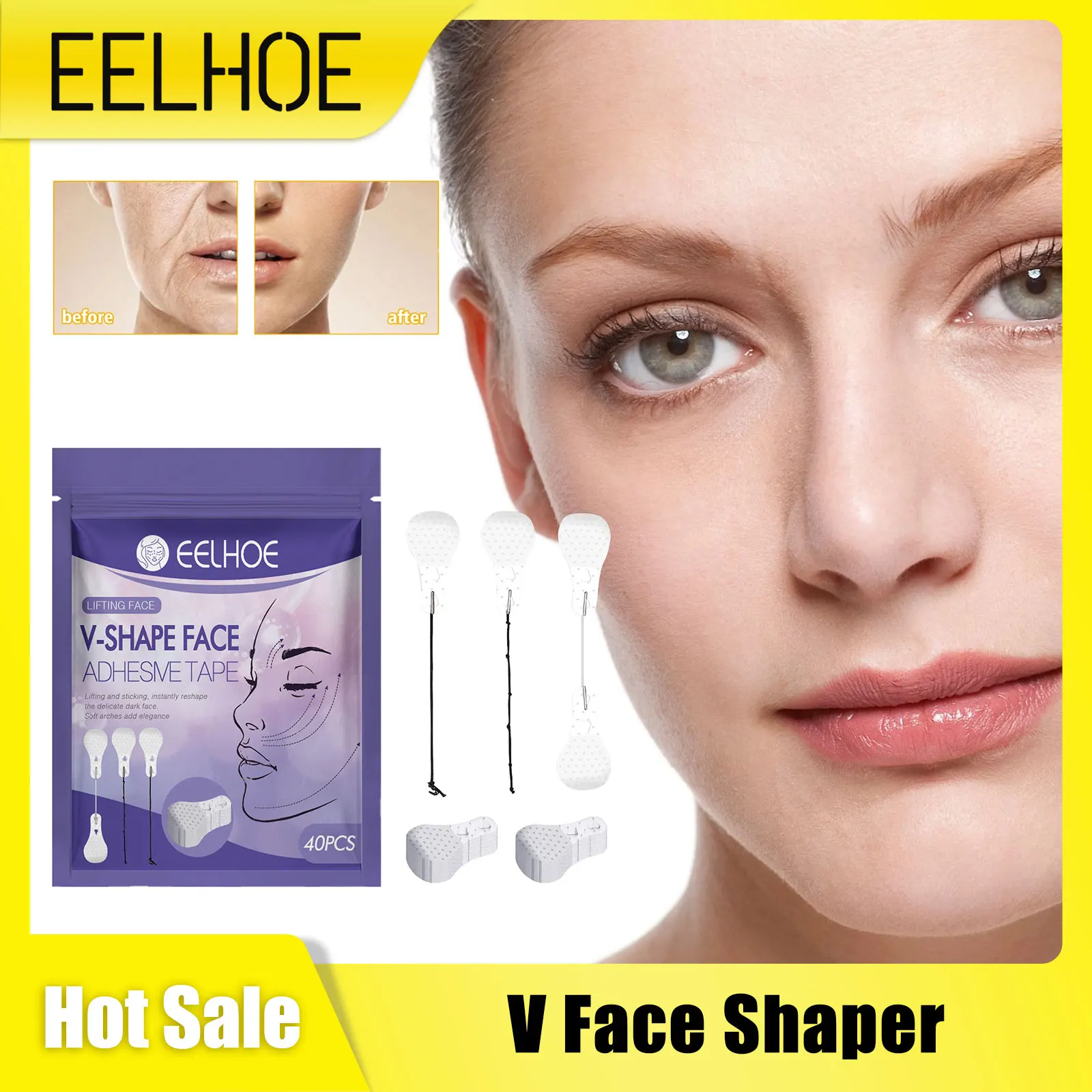 EELHOE-V-Line-Face-Lifting-Patch-Anti-Aging-Invisible-Fade-Fine-Lines ...