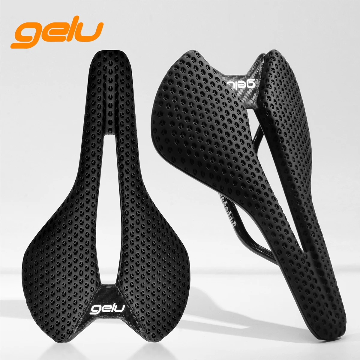 Gelu Bicycle 3D Printed Carbon Fiber Saddle Ultralight 166g Hollow ...