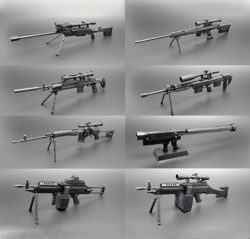 Sniper Rifle Model Plastic | Action Figure Scale 1/6 | Mini Sniper Gun ...