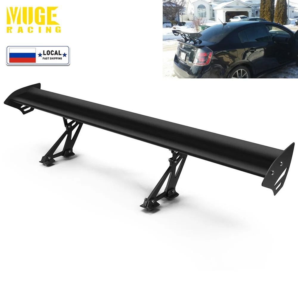 135cm 53" Car Racing Rear Trunk Spoiler Sedan Auto Modified Aluminum ...