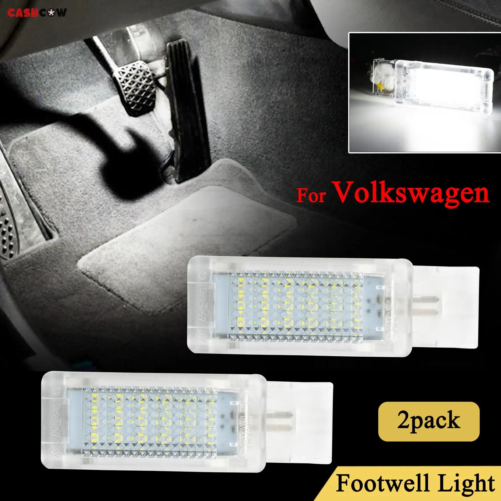 2pc-No-Error-LED-Footwell-Light-for-VW-Golf-5-6-Jetta-Passat-Scirocco ...