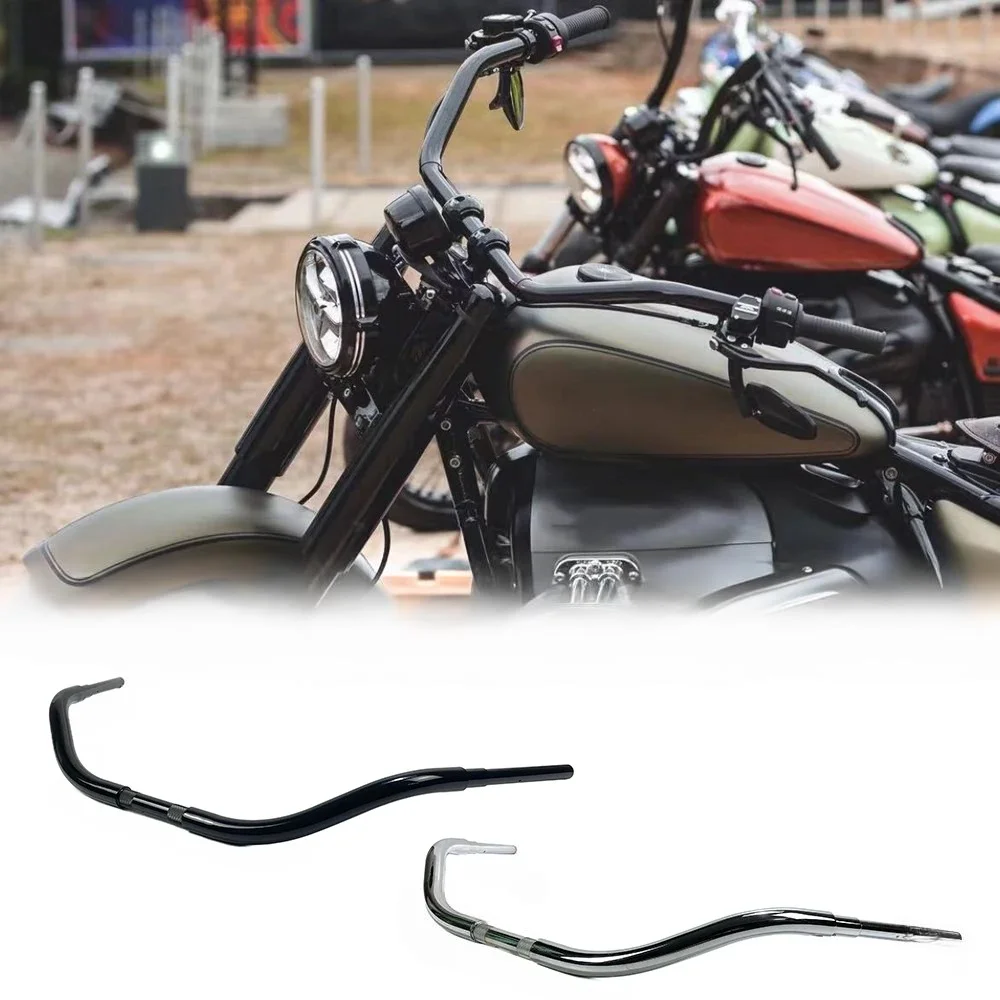 For BMW R18 Custom Handlebars 1-1/4 Inch Beach Motorcycle Handlebar 7/8 ...