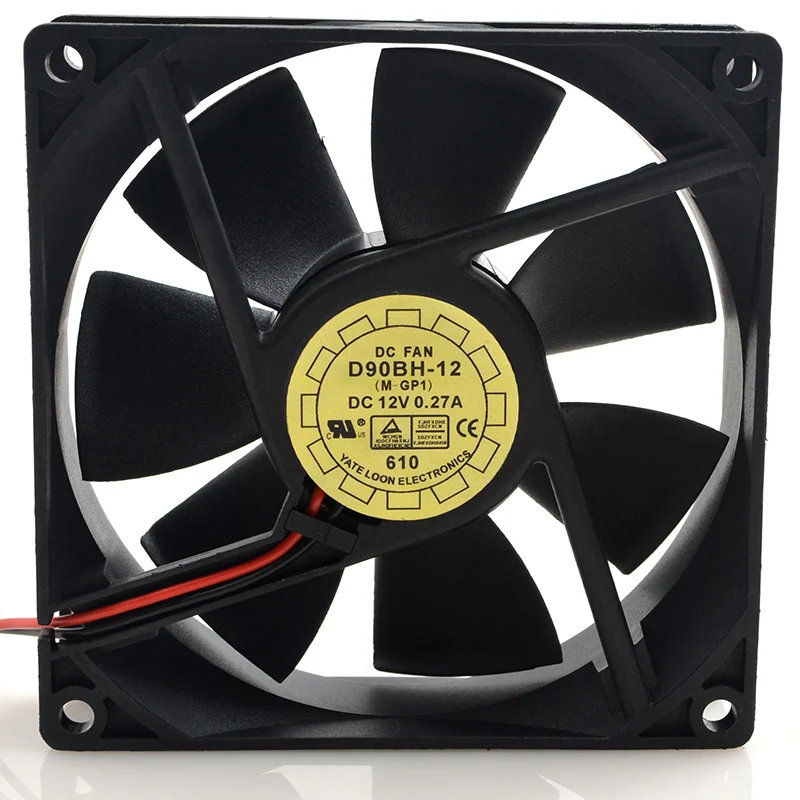 original 9025 9cm D90BH-12 12V 0.27A silent chassis cooling fan ...