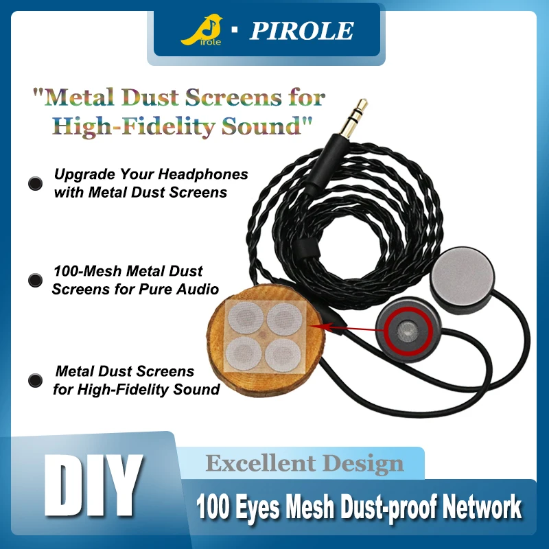 50-PCS-DIY-13x7-mm-Earphones-Drivers-In-Ear-Tuning-Mesh-100-Eyes-Tuning ...
