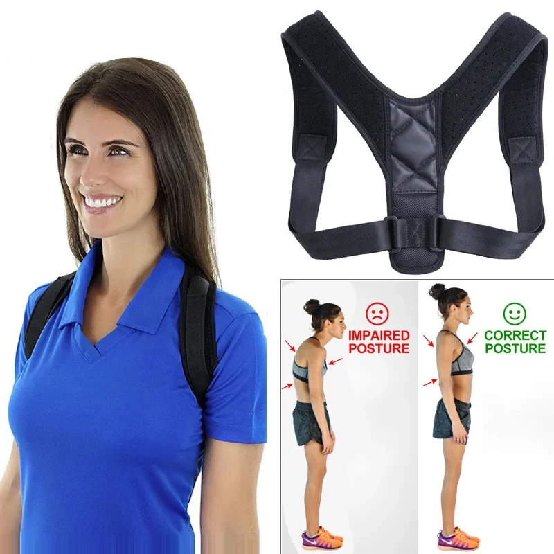 Women-Back-Shoulder-Posture-Corrector-Adjustable-Belt-Spine-Support ...