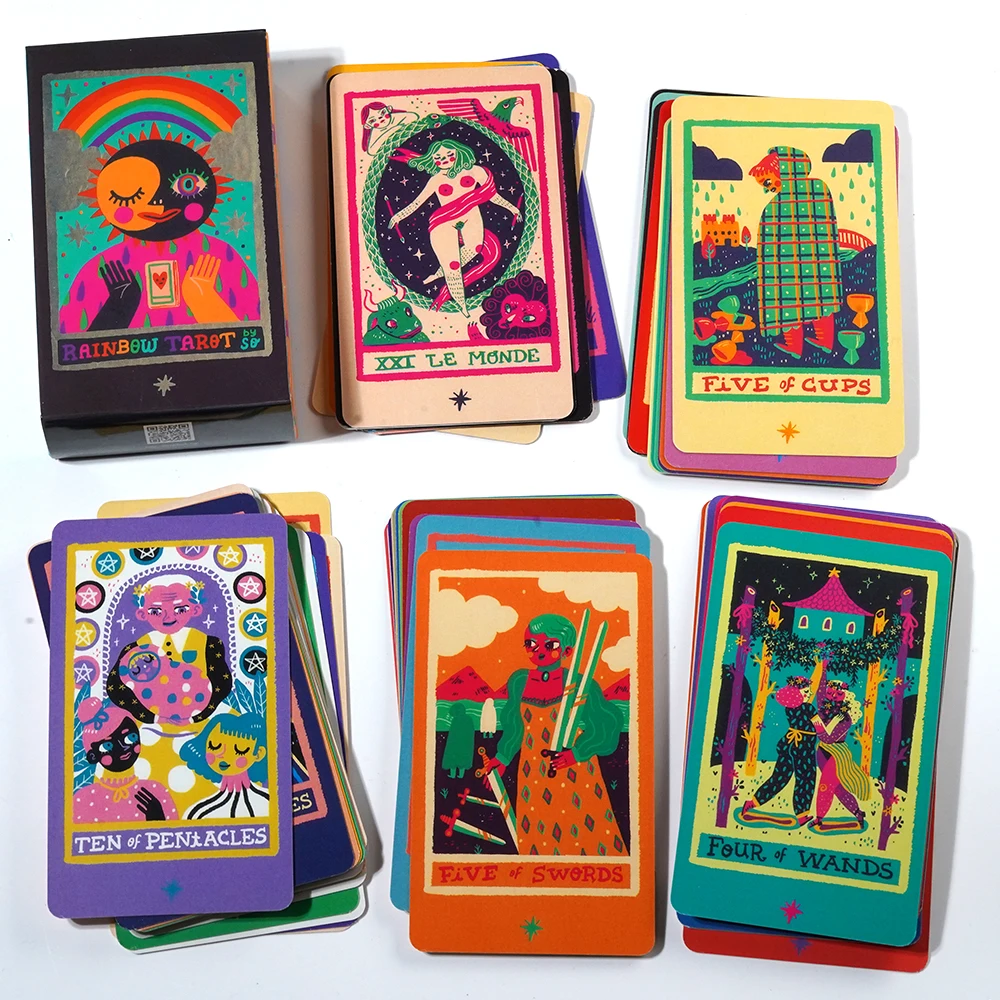 The Rainbow Tarot 78 Tarot Deck Original Tarot Cards For Beginners And ...