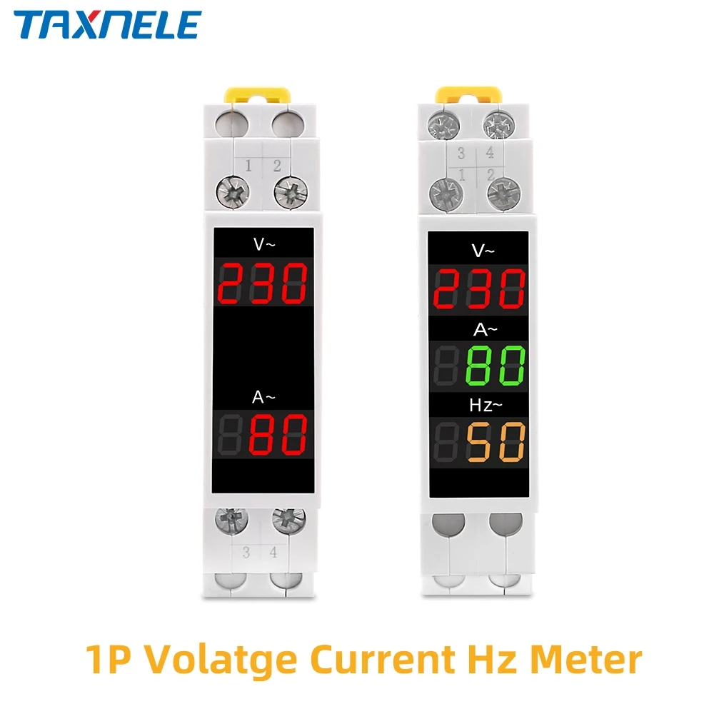 Voltmeter Ac Voltage Din Rail | Digital Ac Voltage Volt Meter - 18mm ...