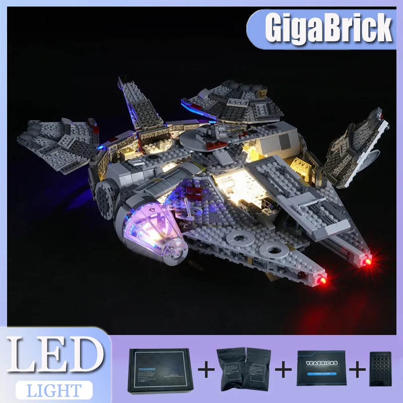 Diy LED Light Kit For LEGO 75257 Falcon (Only LED Light,Without Blocks ...