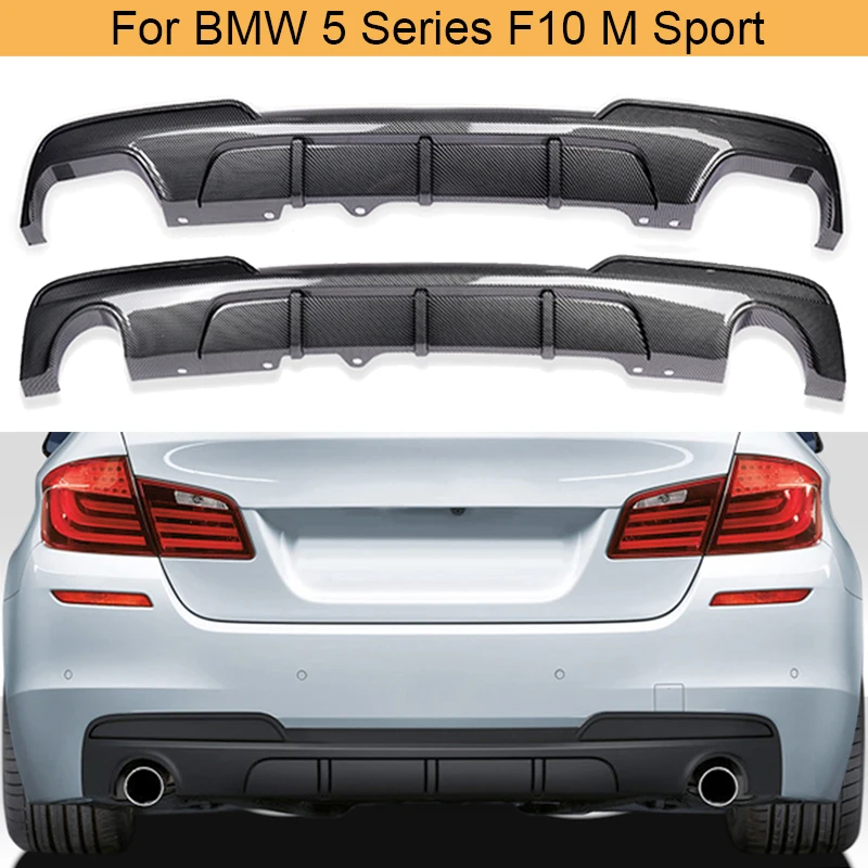ABS Rear Bumper Diffuser Lip Spoiler for BMW 5 Series F10 M Sport Sedan ...