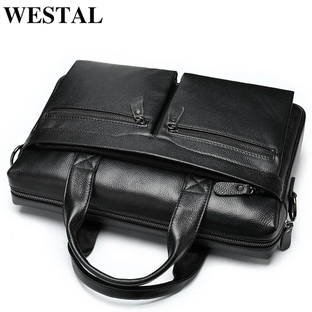 WESTAL-Men-Business-Bags-for-Laptop-Briefcases-Genuine-Leather-Bag-for ...